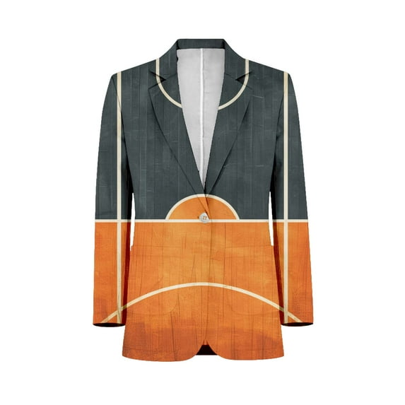 Basketball Court Art Men Blazers Slim Clothing Summer Jacket Man ...