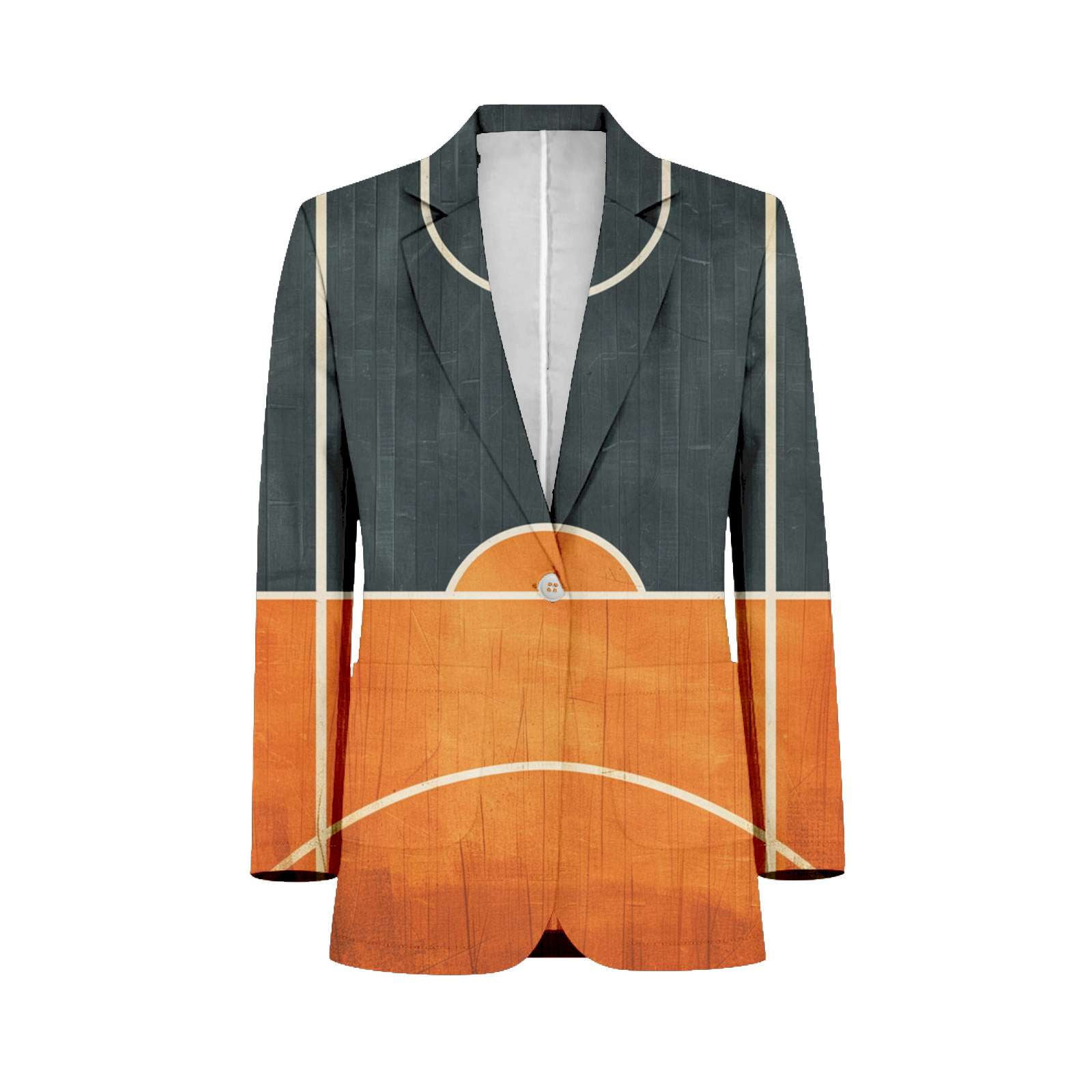 Basketball Court Art Mens Suits Shawl Collar Slim Fit Suit Mens Groom ...