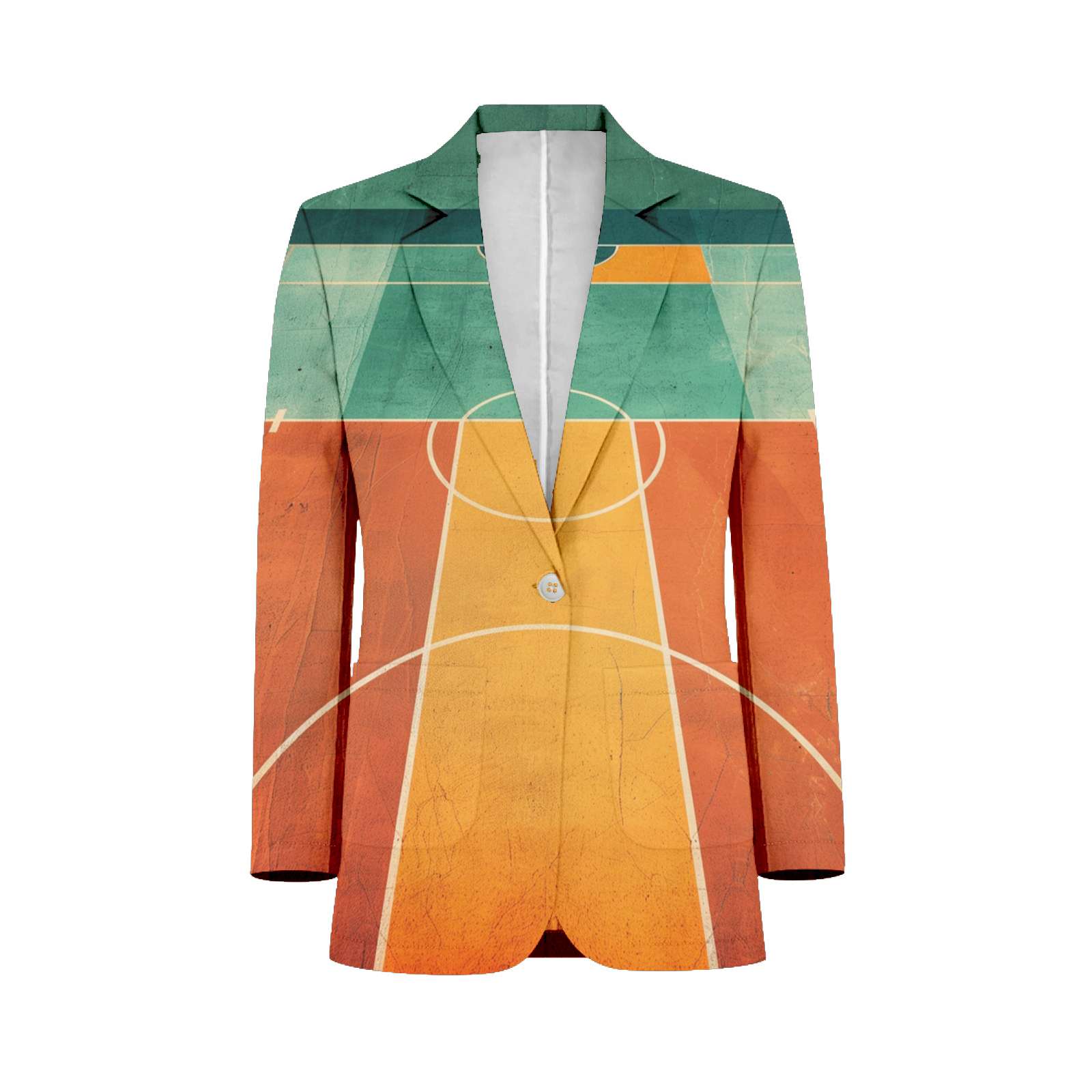 Basketball Court Art Mens Suits Shawl Collar Slim Fit Suit Mens Groom ...