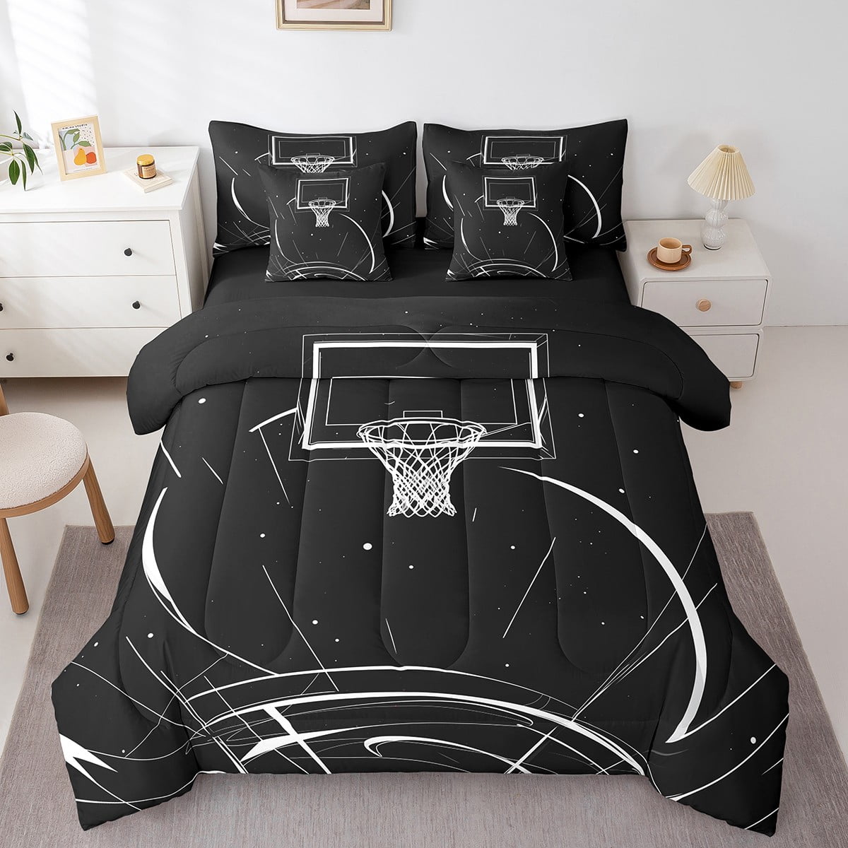 Basketball Court Bed In A Bag American Sports Basketball Bedding Sets ...