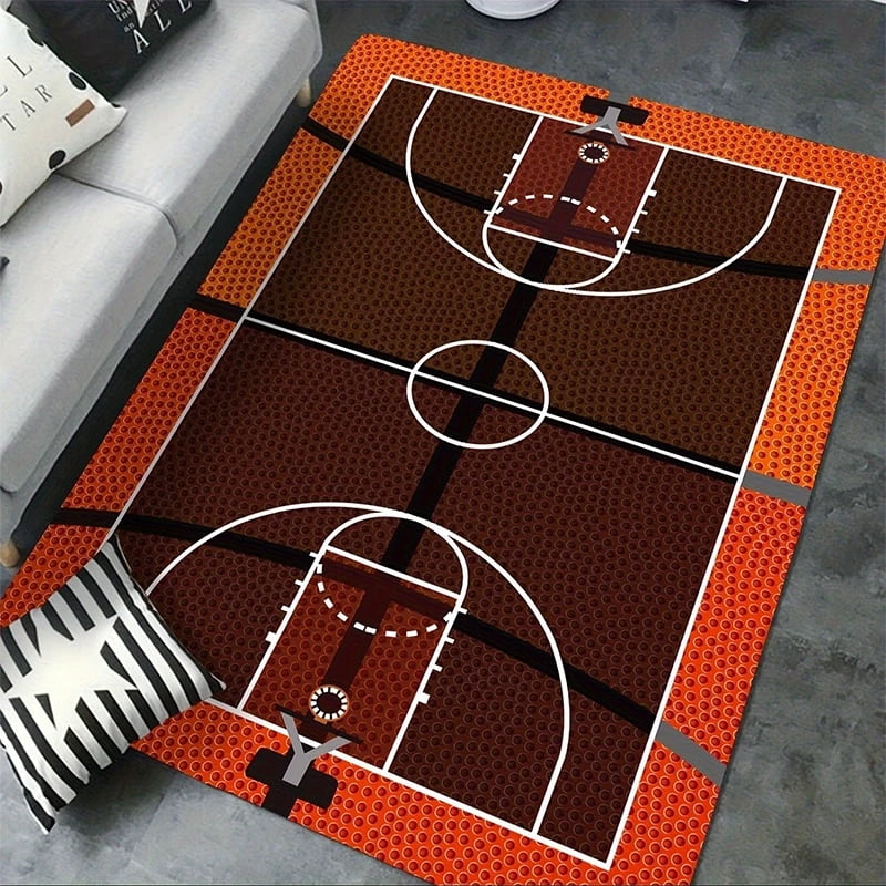 Basketball Court Carpet Basketball Area Rug for Bedroom Bedside Living ...