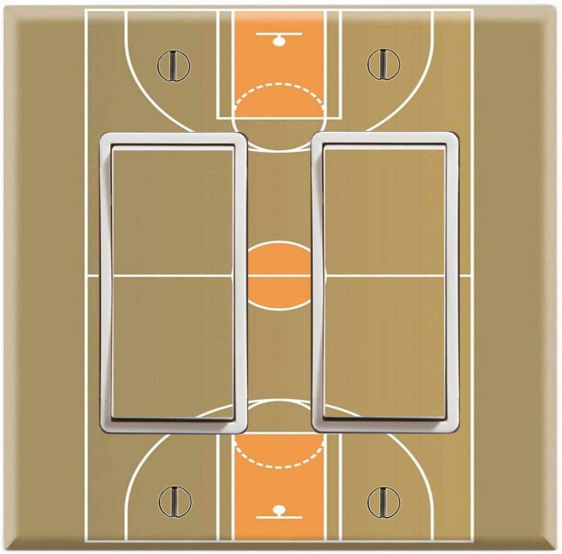 Basketball Court Dual Rocker/GFCI Outlet Wall Plate Cover - Walmart.com