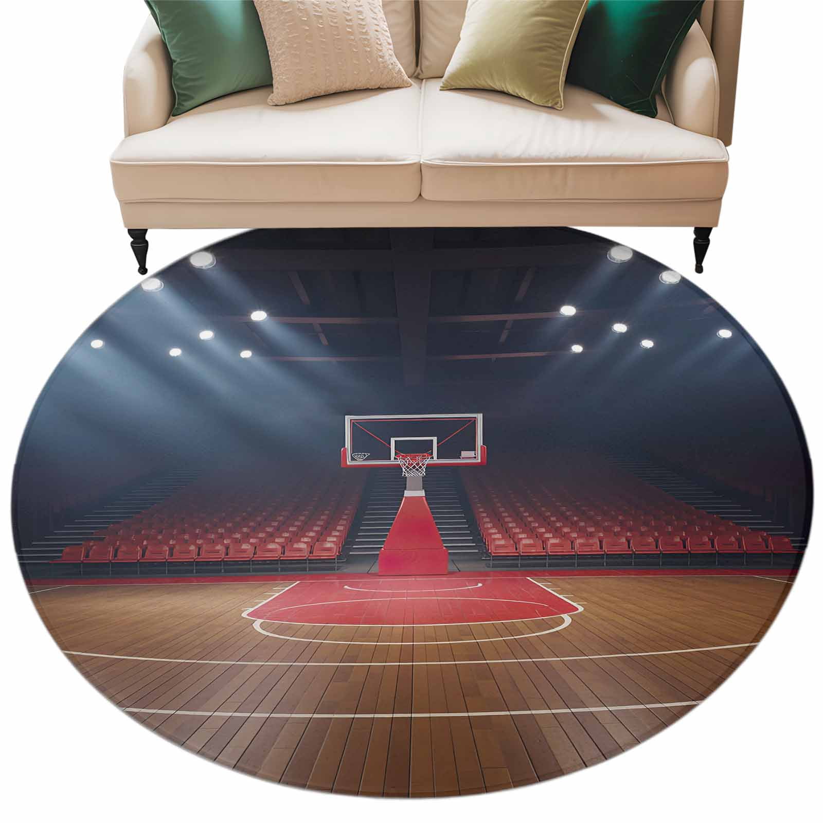 Basketball Court Large Area Rugs for Bedroom Living Room, Soft Non Slip ...