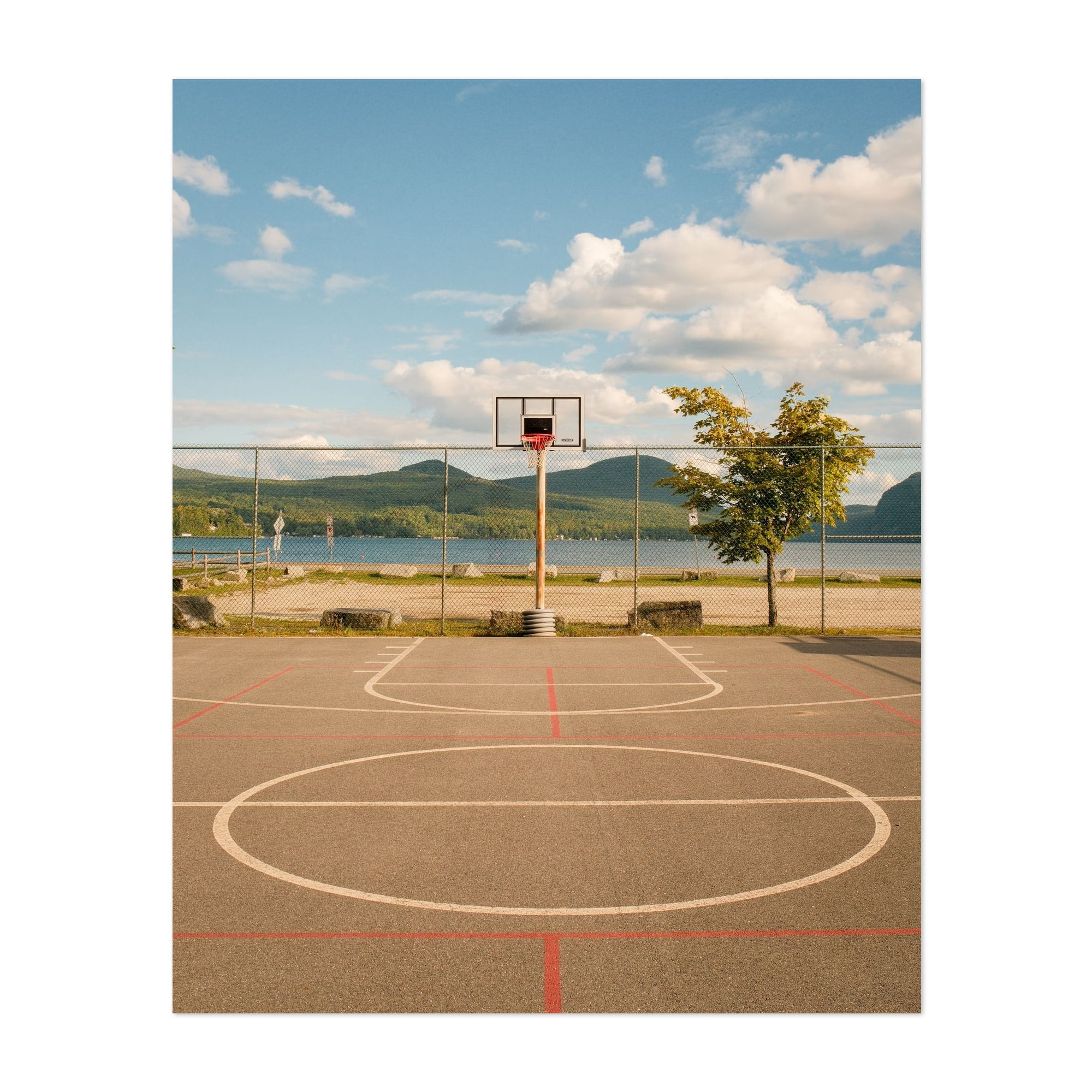 Basketball Court at North Beach, Lake Willoughby 02 - Brownington ...