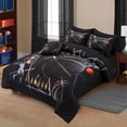 Basketball Court Printed Comforter Sets, with Sportsman Slam Dunk ...