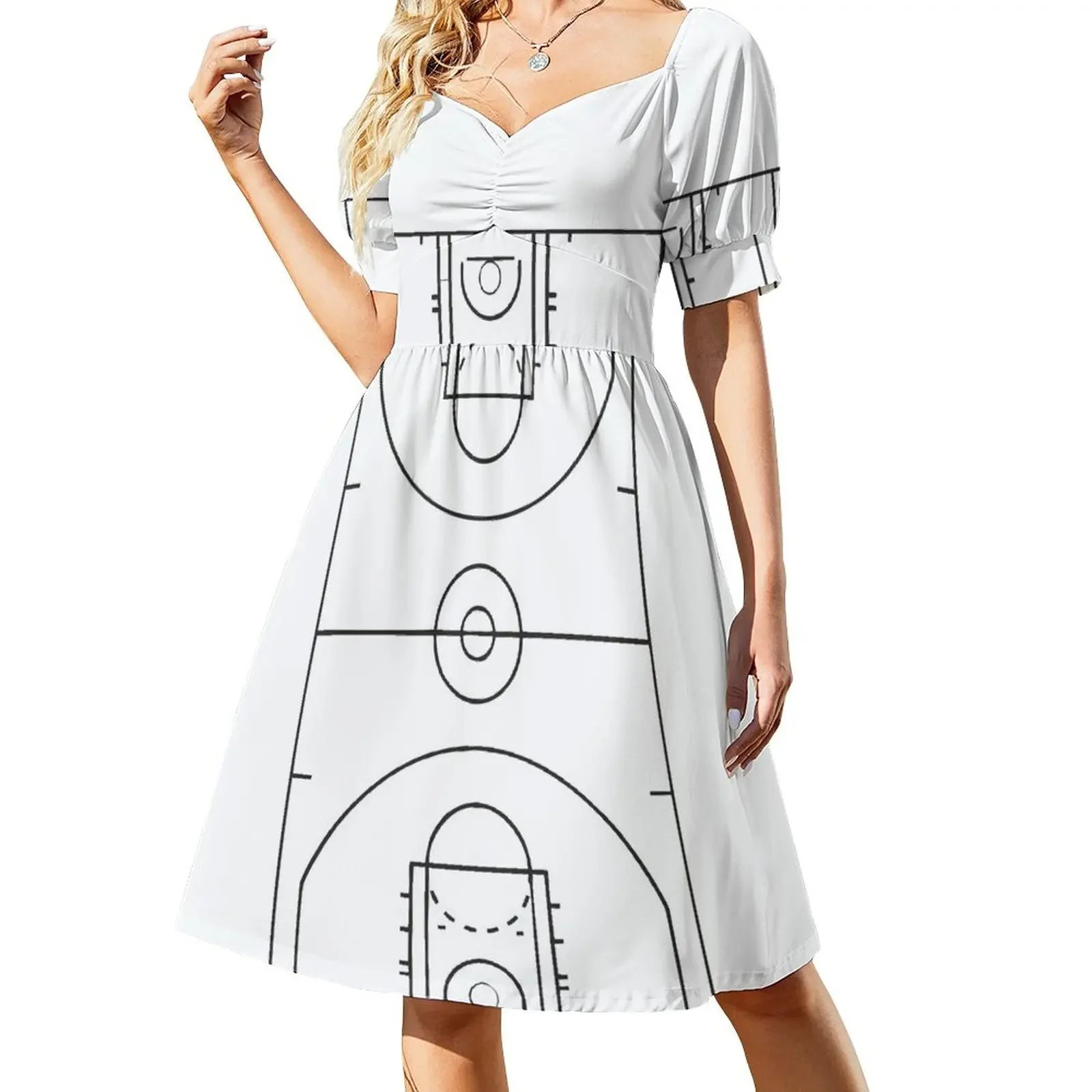 Basketball Court Sleeveless Dress Evening dresses women evening dress ...