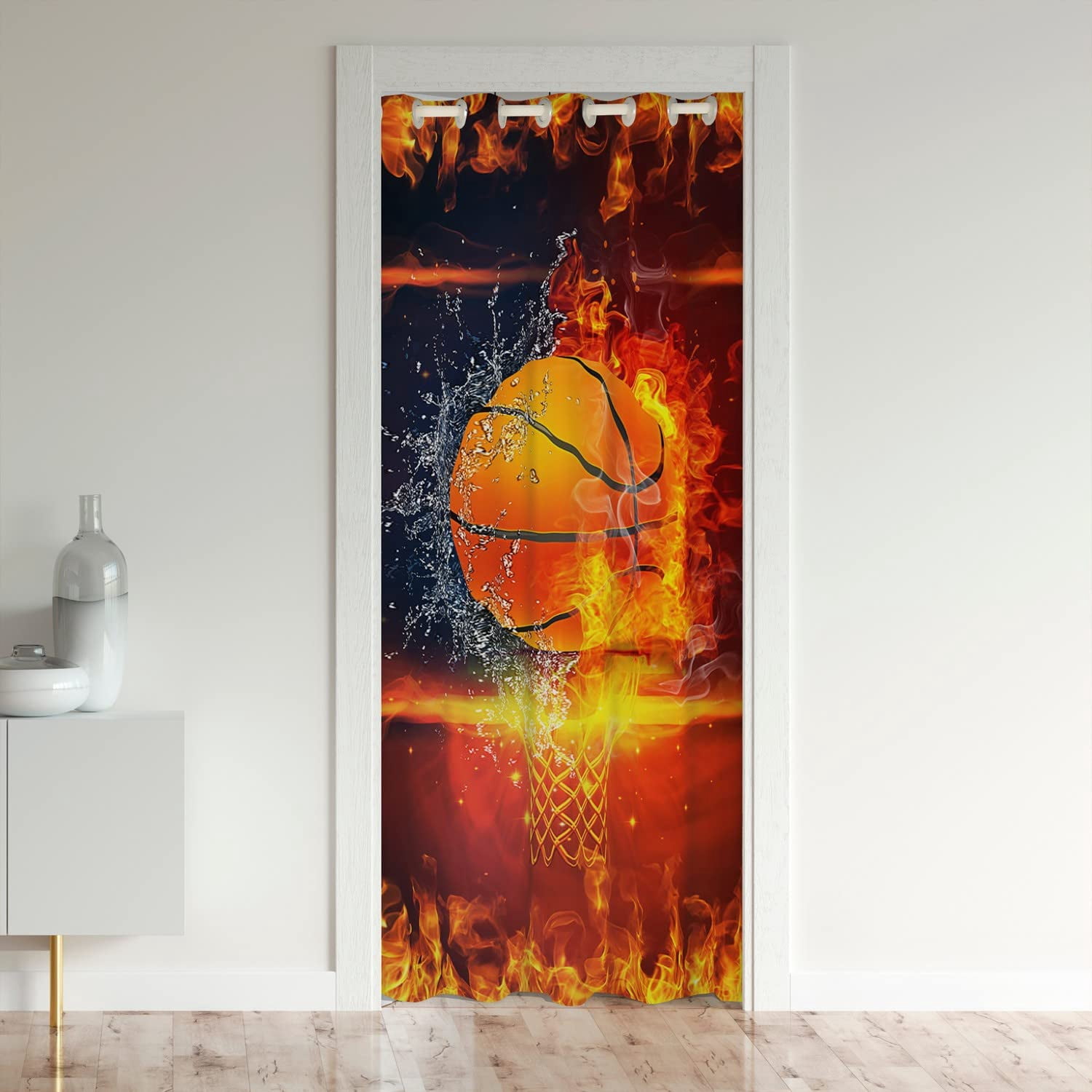Basketball Court Sports Door Curtains Privacy Closet Curtain for Adult ...