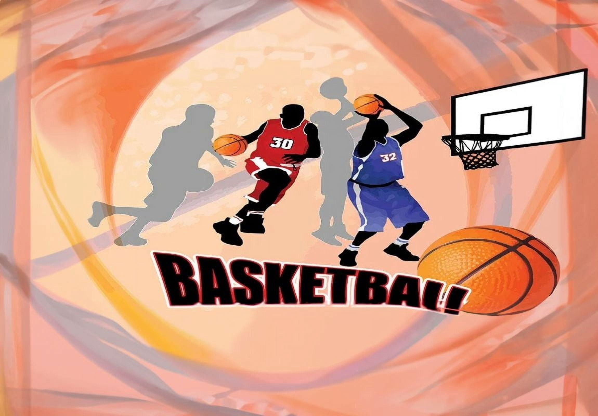 Basketball Court Style Background Birthday ration Add Charm Your ...