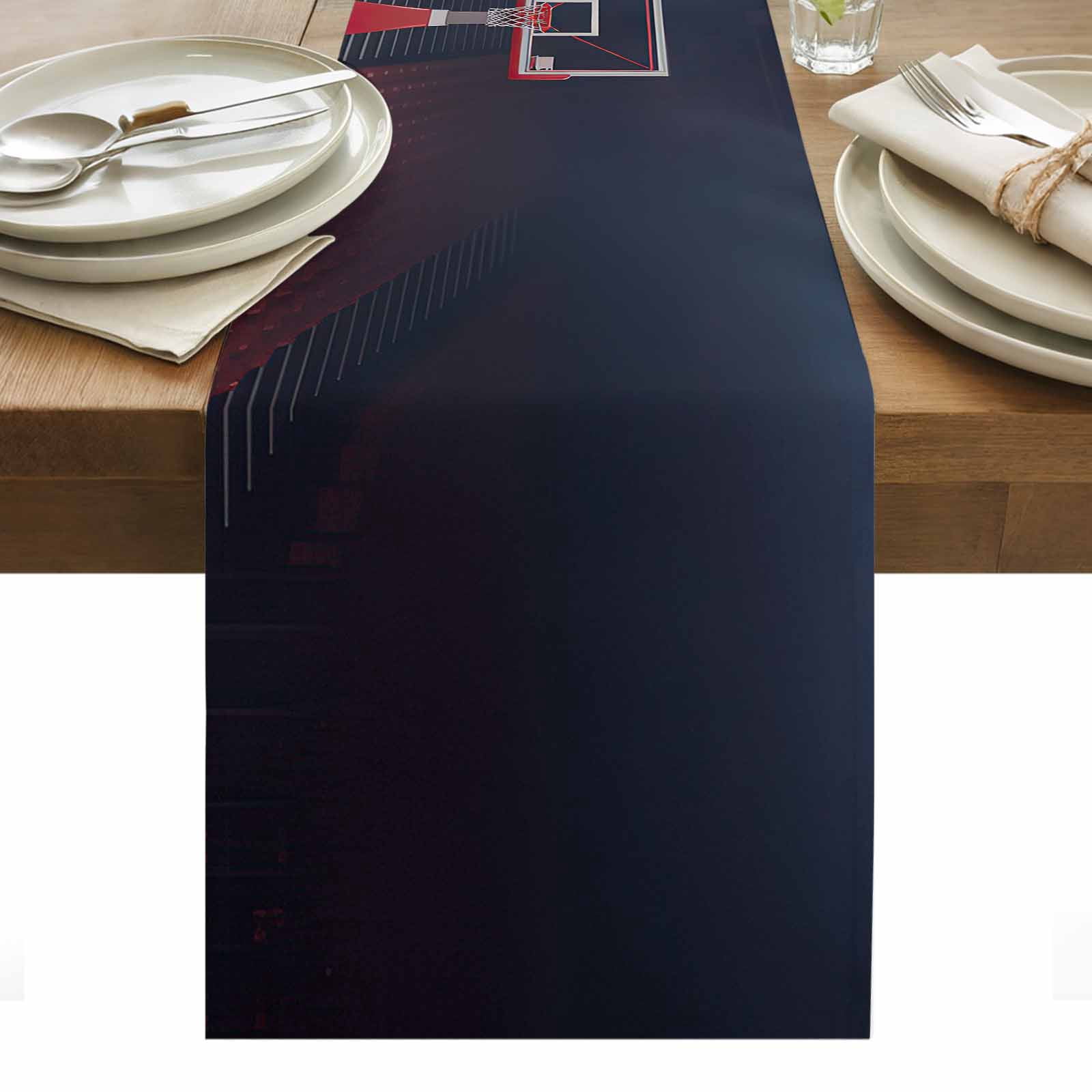 Basketball Court Table Runner - 36 Inch Long, Kitchen Dining Table ...