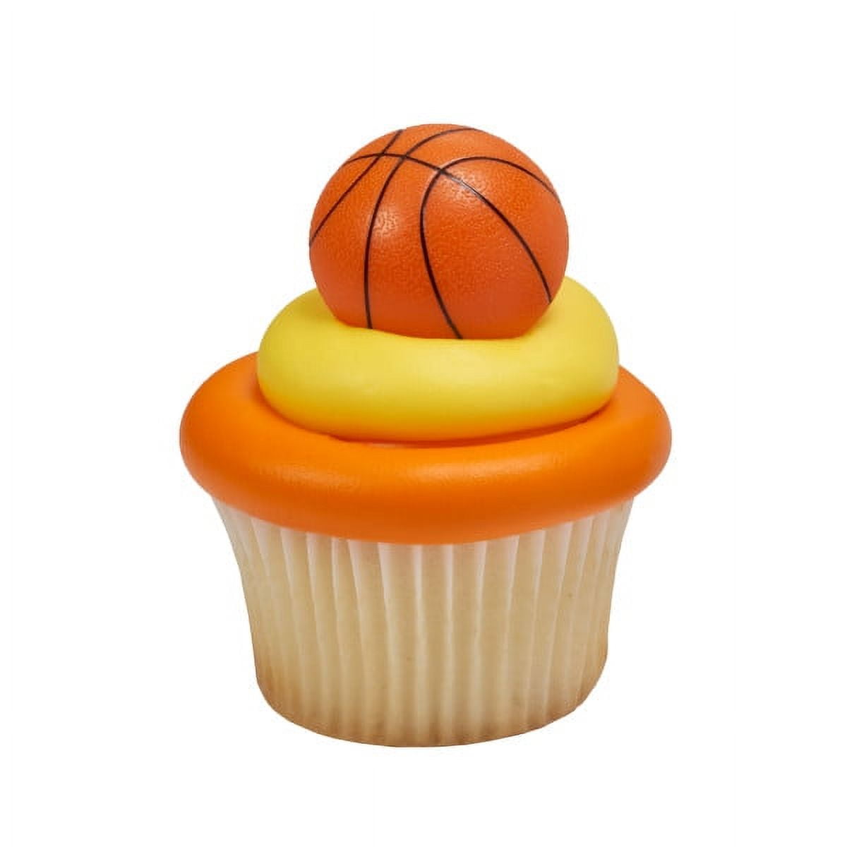 Basketball Cupcake Rings - 24 Rings - Walmart.com