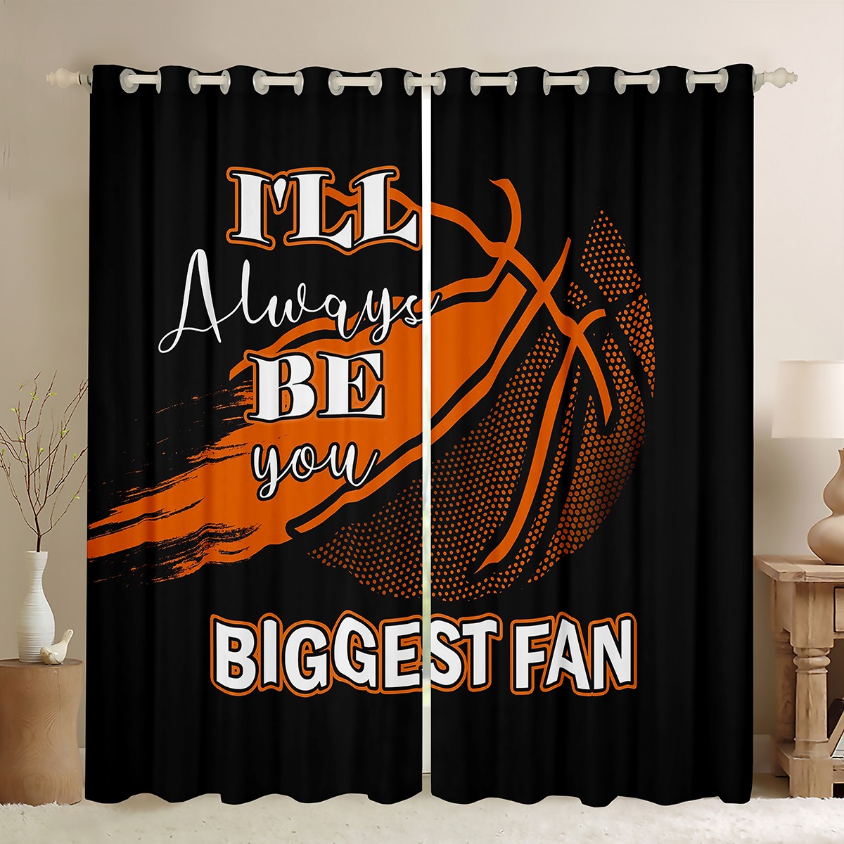 Basketball Curtains Sports 30%-50% Blackout Curtains Ball Sports Games ...