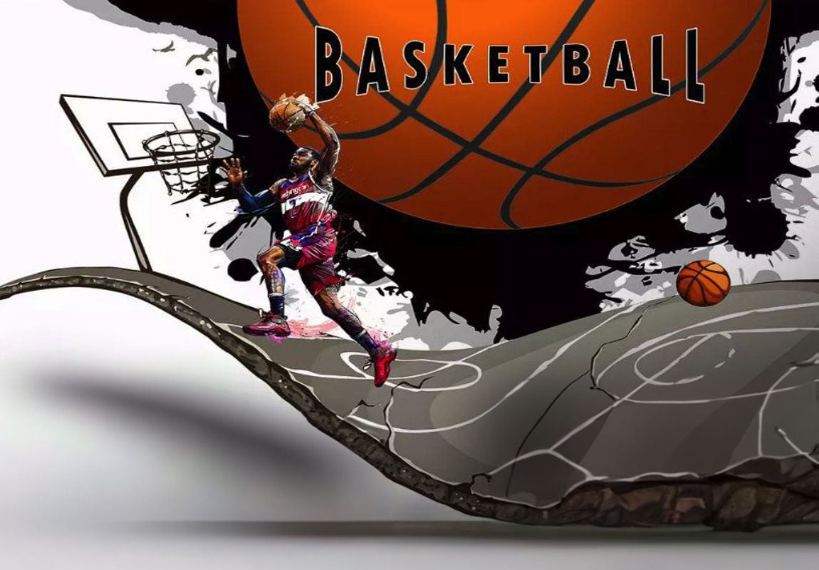 Basketball Custom Birthday Backdrop Party Background Baby Shower ...