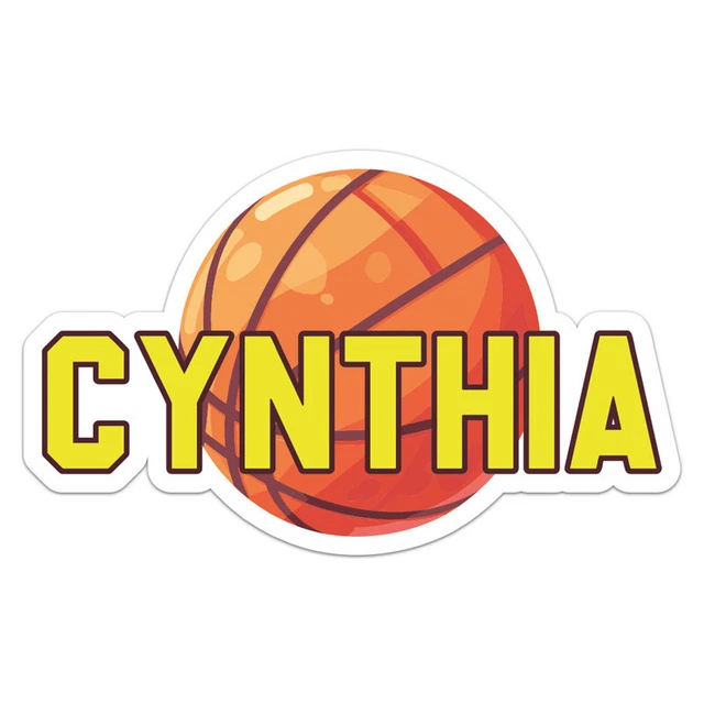 Basketball Cynthia Sticker Phone Decal Water Bottle Stickers Car Decals ...
