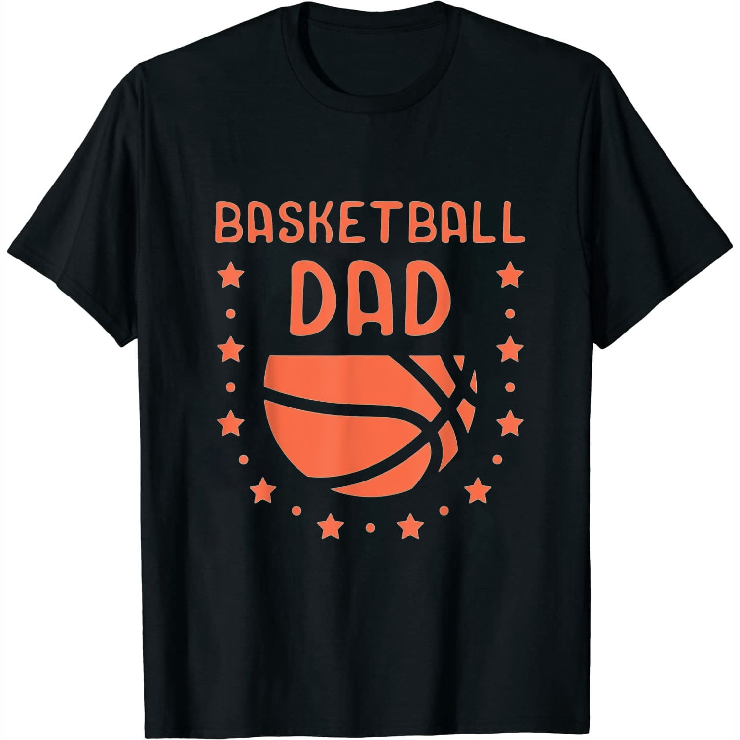Basketball Daddy Bball Fan Best Dad Ever Hooper Womens T-Shirt Black ...