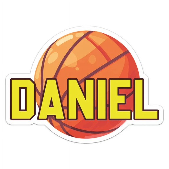 Basketball Daniel Sticker Phone Decal Water Bottle Stickers Car Decals ...