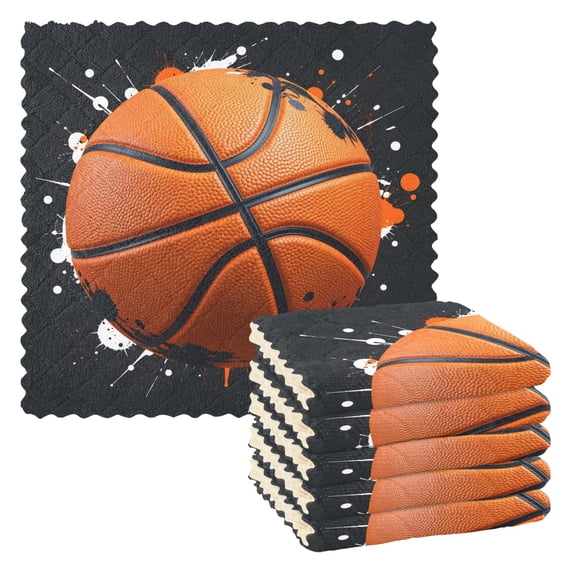 Basketball Doodle Kitchen Cloth Dish Towels for Drying Washing ...