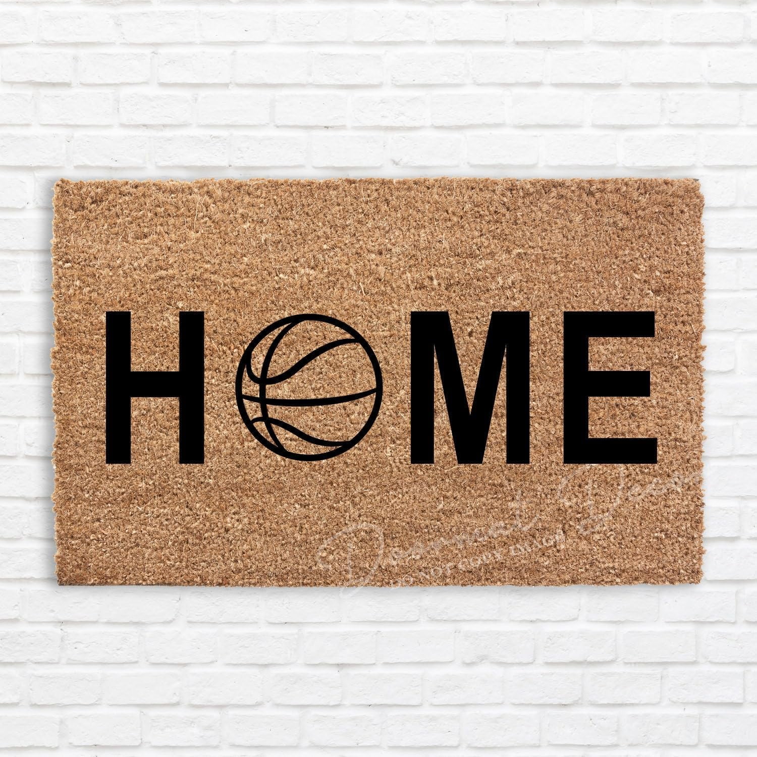Basketball Doormat Sports Team Gift Welcome Mat Entryway Decor ...