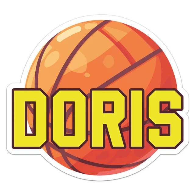 Basketball Doris Sticker Phone Decal Water Bottle Stickers Car Decals ...