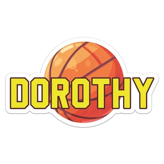 Basketball Dorothy Sticker Phone Decal Water Bottle Stickers Car Decals ...