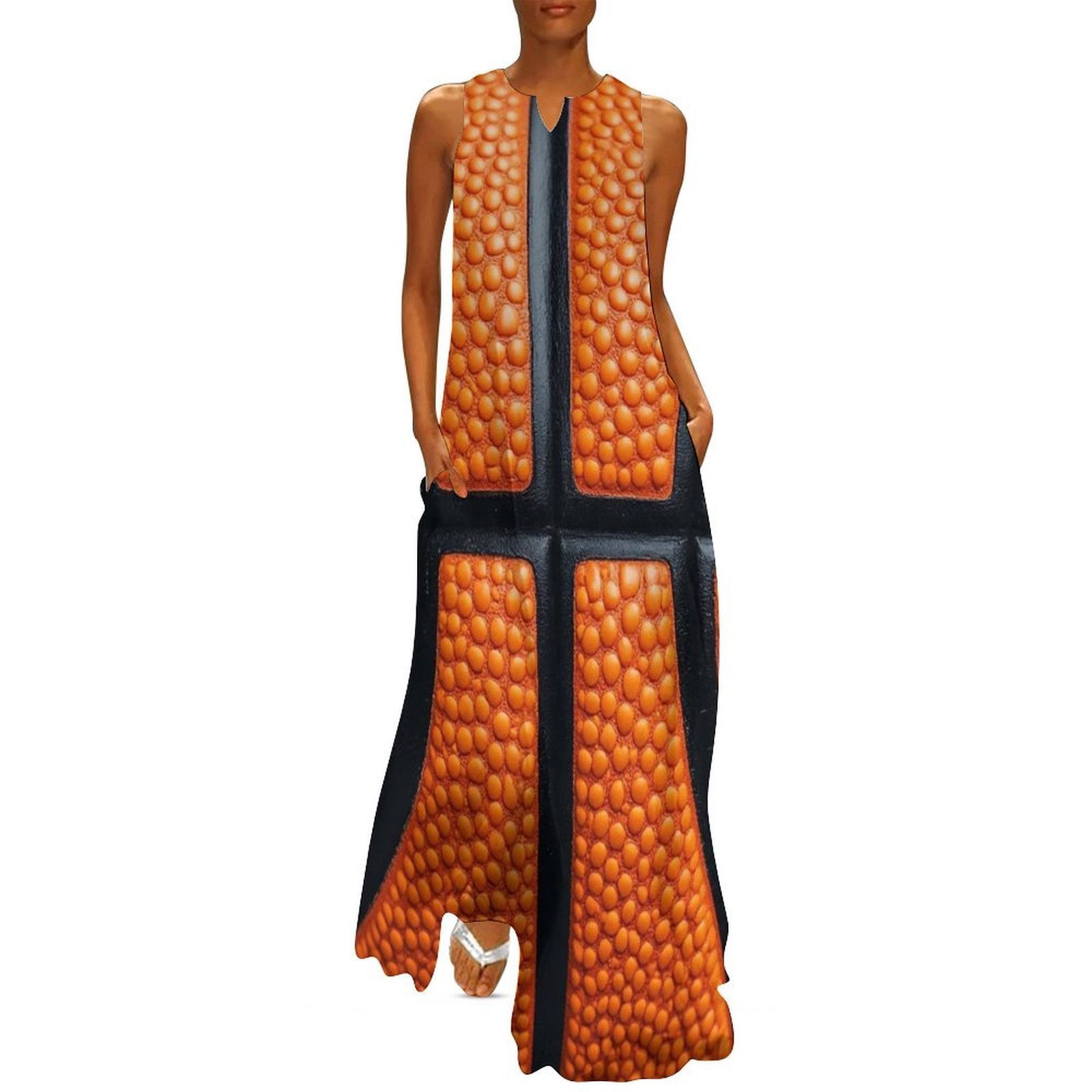 Basketball Dots Round Long Dress luxury evening dresses women clothing ...