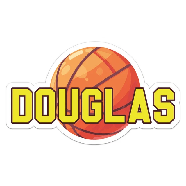 Basketball Douglas Sticker Phone Decal Water Bottle Stickers Car Decals ...