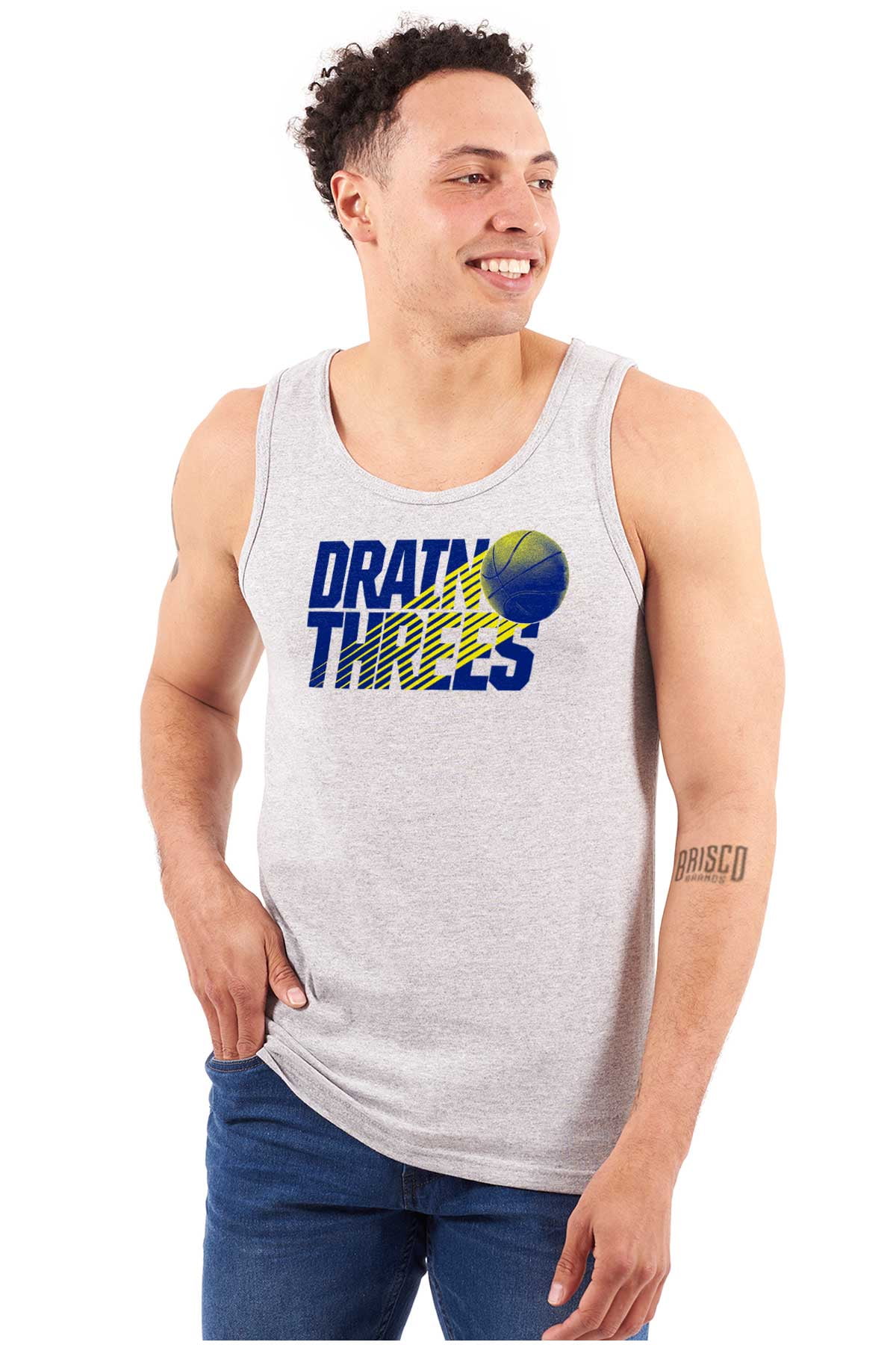 Basketball Drain Three Pointers Tank Top Sleeveless Tee Men Brisco ...
