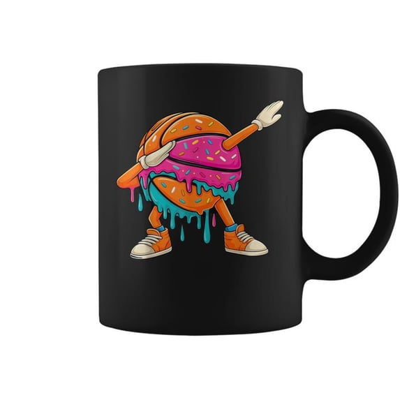 Basketball Drip For Boys Dabbing Basketball Ice Cream Coffee Mugs ...