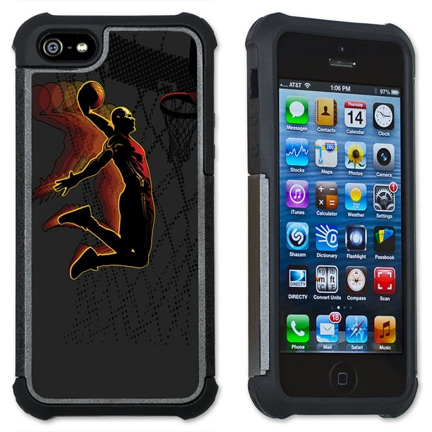 Basketball Dunk - Maximum Protection Case / Cell Phone Cover with Cushioned Corners for iPhone 6 ...