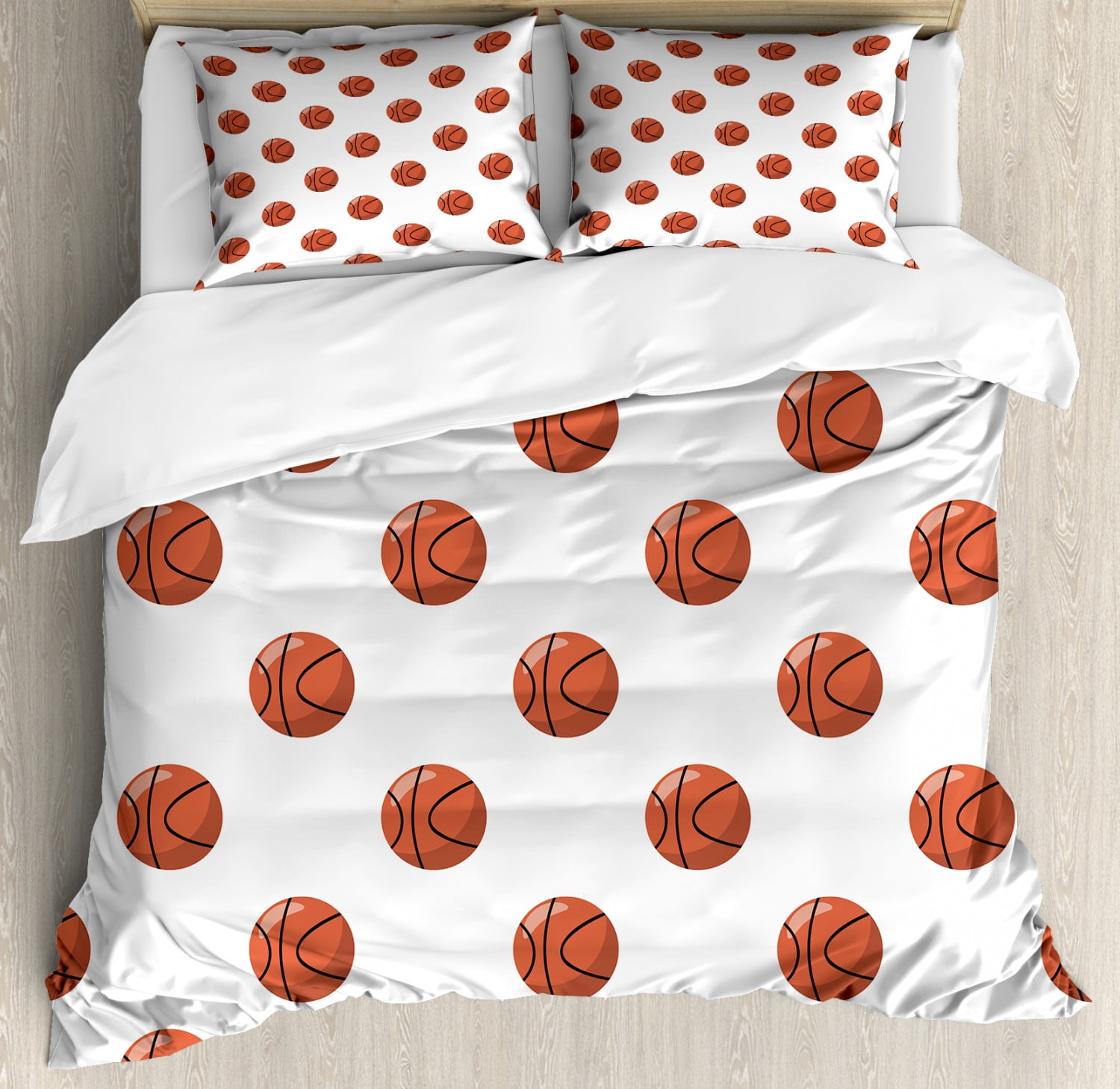Basketball Duvet Cover Set Queen Size, Cartoon Classical Balls ...
