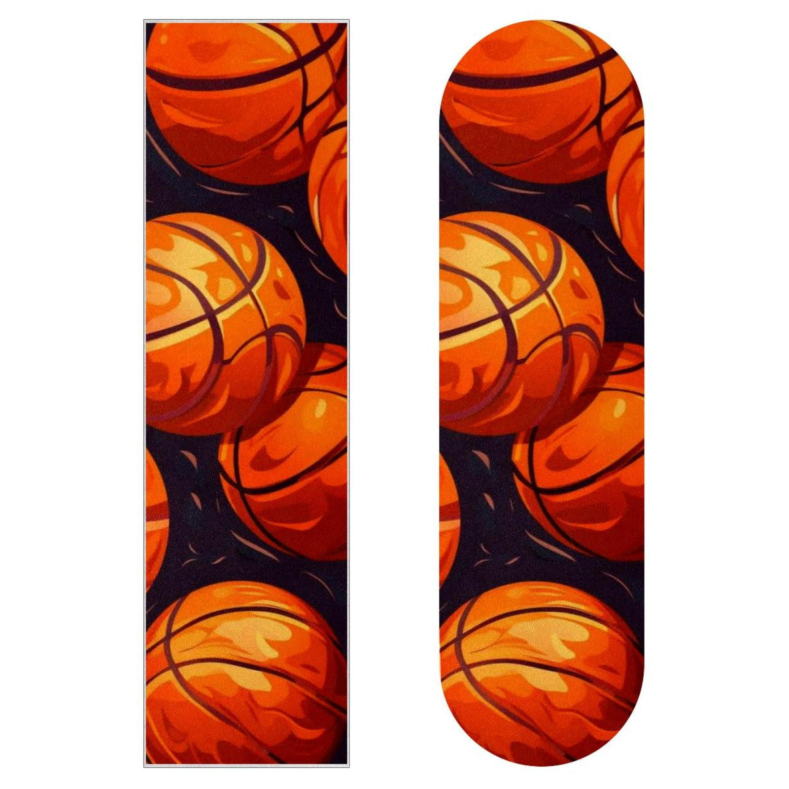 Basketball Emery Surface Skateboard Grip Tape Stickers (Pack of Two) 8 ...