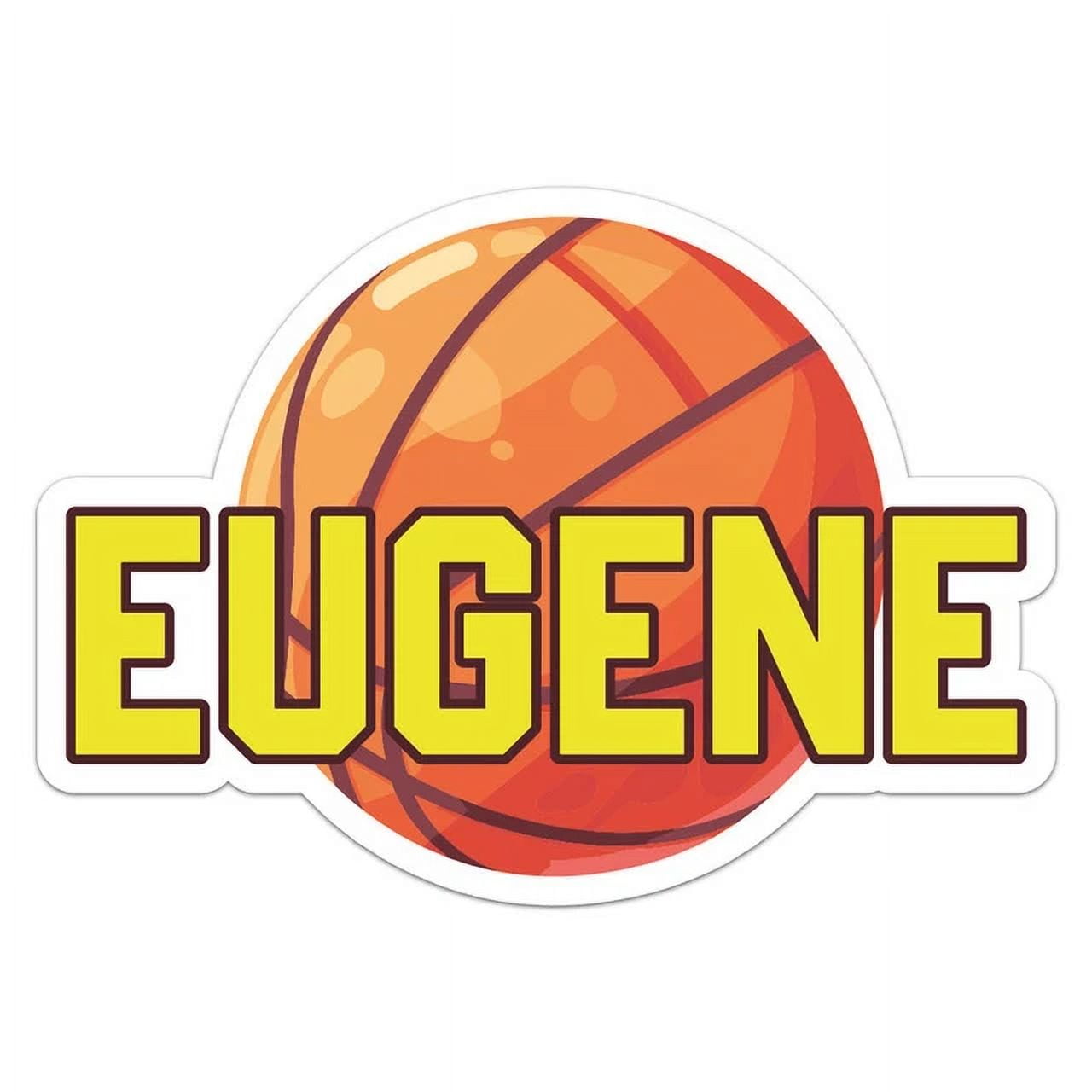 Basketball Eugene Sticker Phone Decal Water Bottle Stickers Car Decals ...
