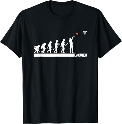 Basketball Evolution Of Man Sport Human Players Fans T-Shirt - Walmart.com