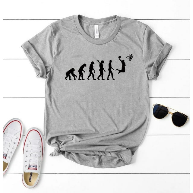 Basketball Evolution T-shirt – Funny Human Sport Player Evolution Tee ...