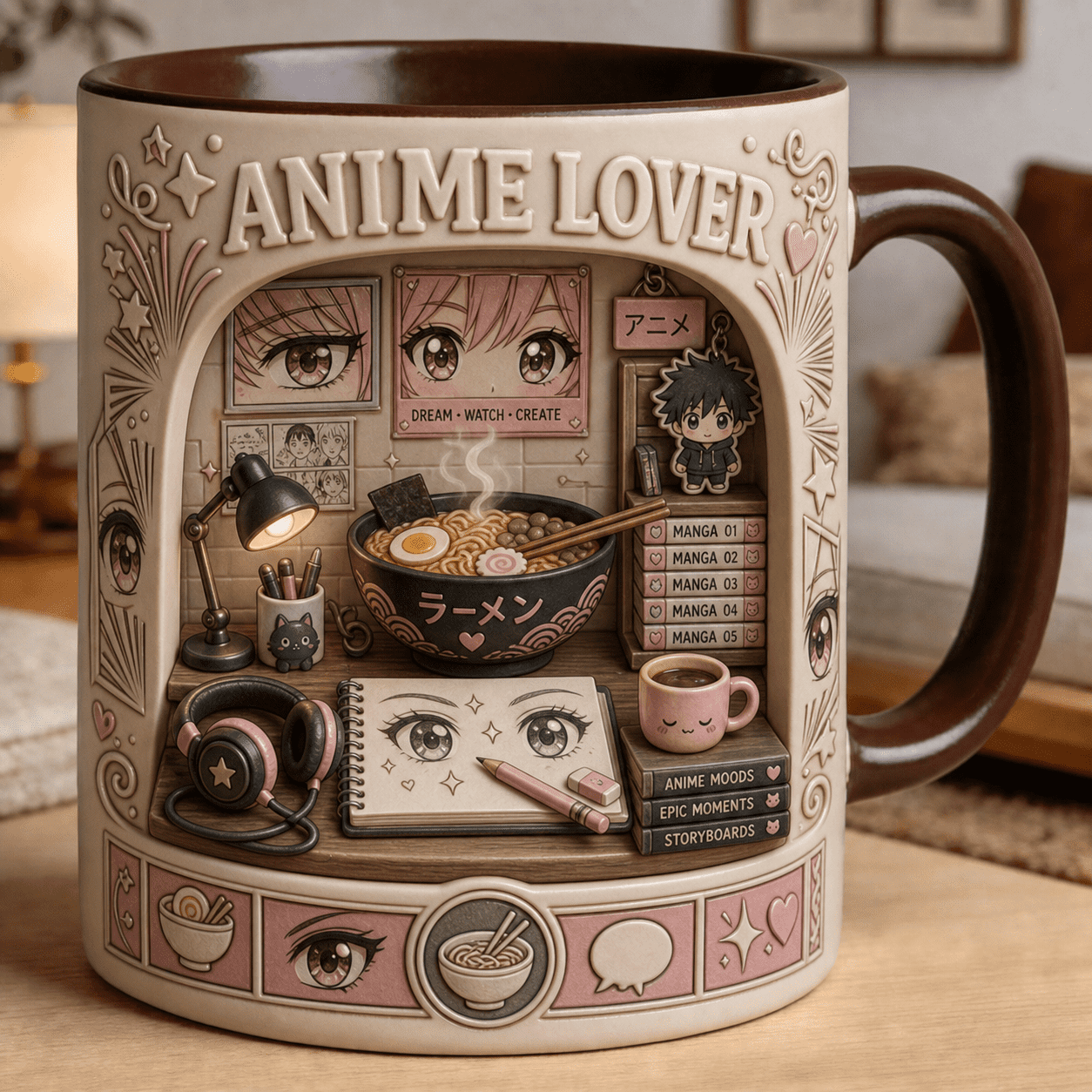 Basketball Fan Ceramic Mug Personalized Name 2D Printed 3D Effect Gift ...