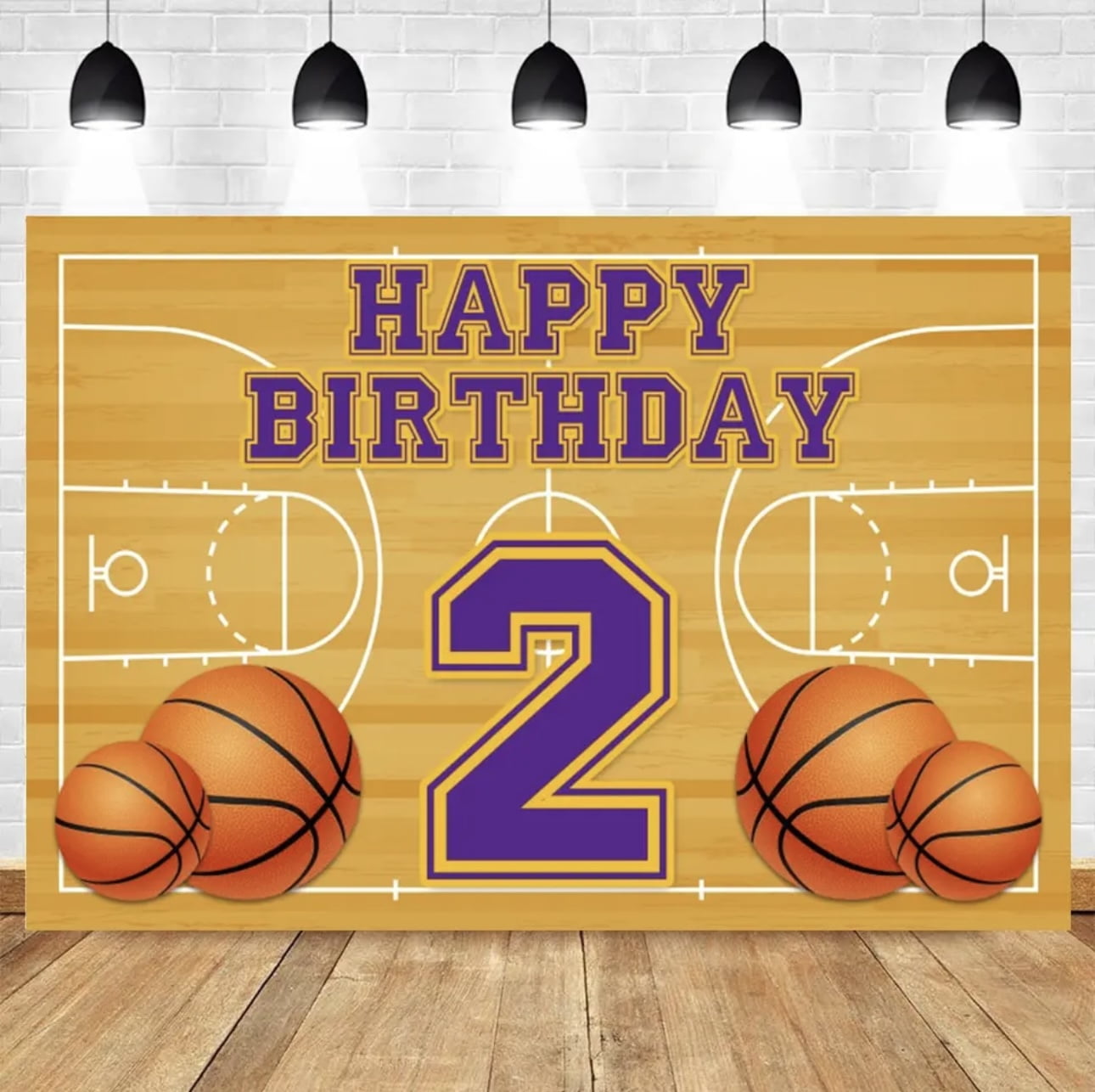 Basketball Field Stadium Photography Background Sport Theme Party ...