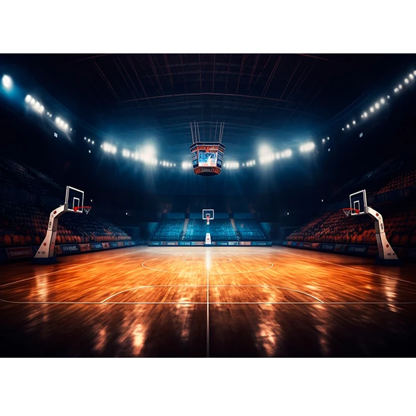 Basketball Field Stadium Spotlight Sportsman Photography Backdrops Boy ...