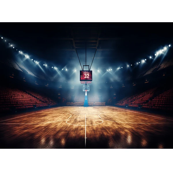 Basketball Field Stadium Spotlight Sportsman Photography Backdrops Boy ...