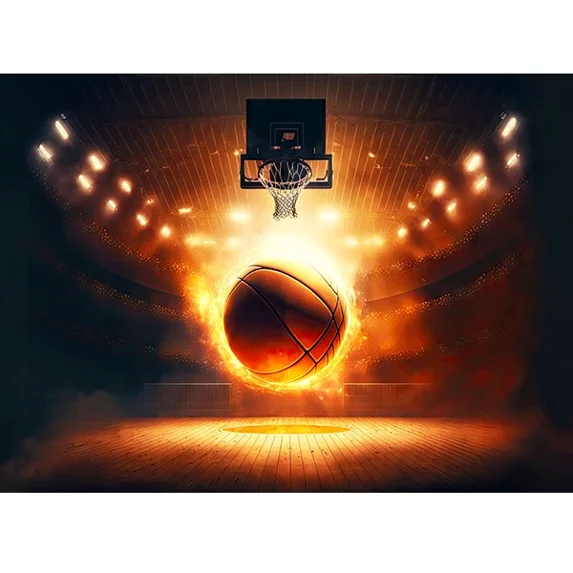 Basketball Field Stadium Spotlight Sportsman Photography Backdrops Boy ...