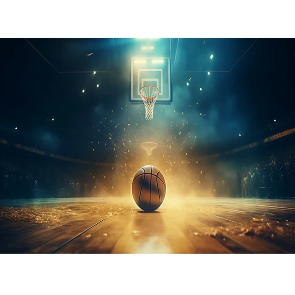 Basketball Field Stadium Spotlight Sportsman Photography Backdrops Boy ...