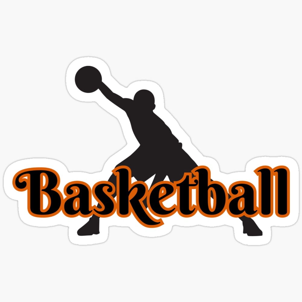 Basketball Figure Logo 2 Sticker Baseball Sticker, Football Sticker ...