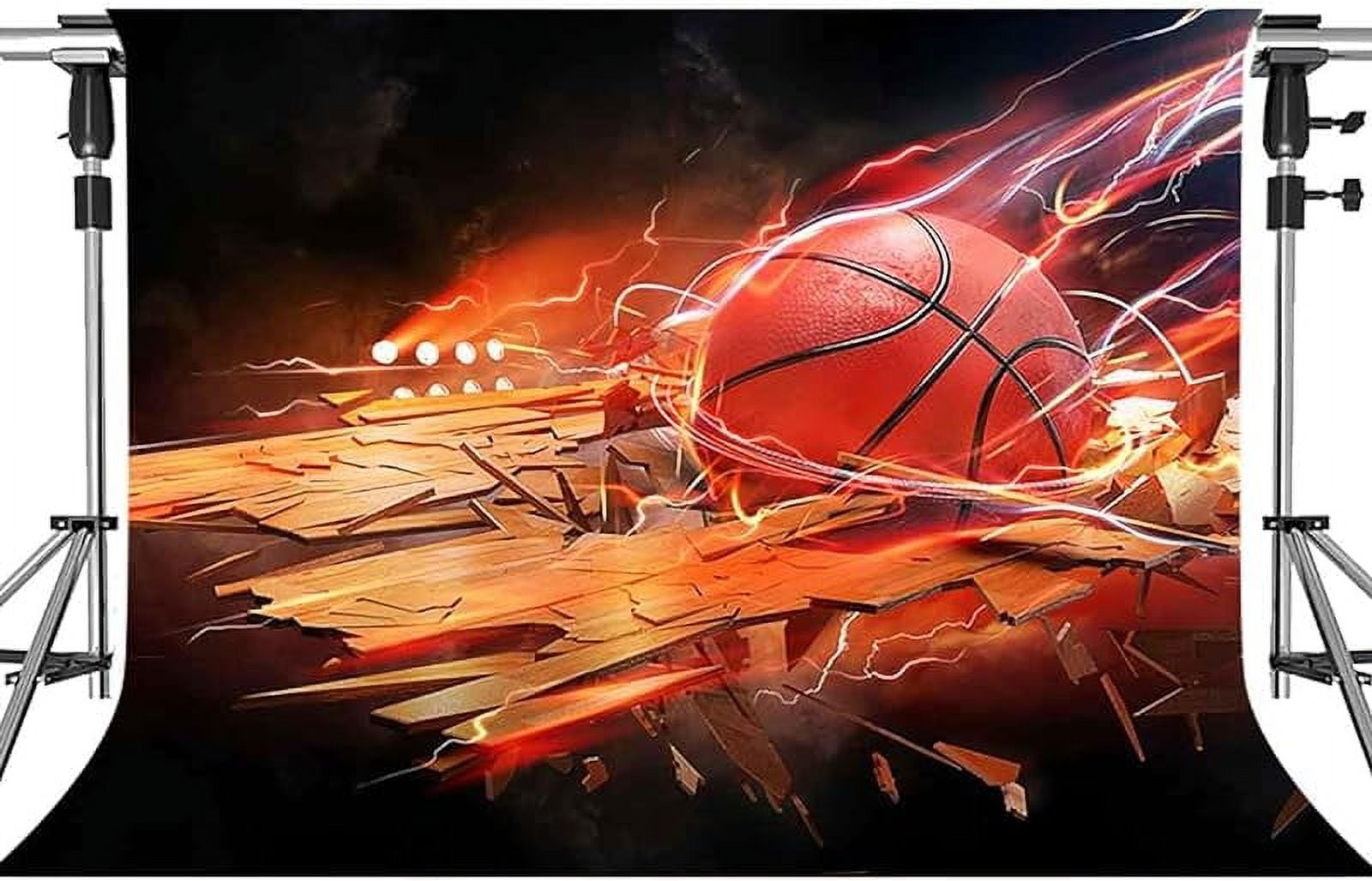 Basketball Flame Backdrop for Party Photography MEETSIOY Intense ...