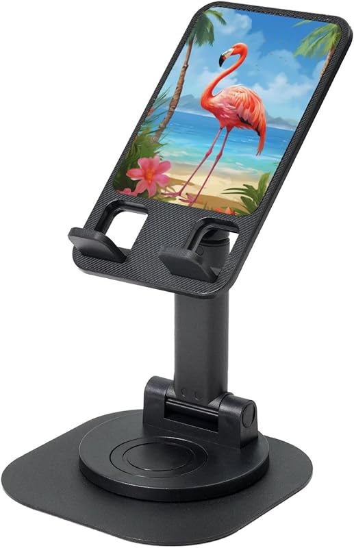 Basketball On The Floor Printed Arc-Shaped Base Rotating Phone Holder ...