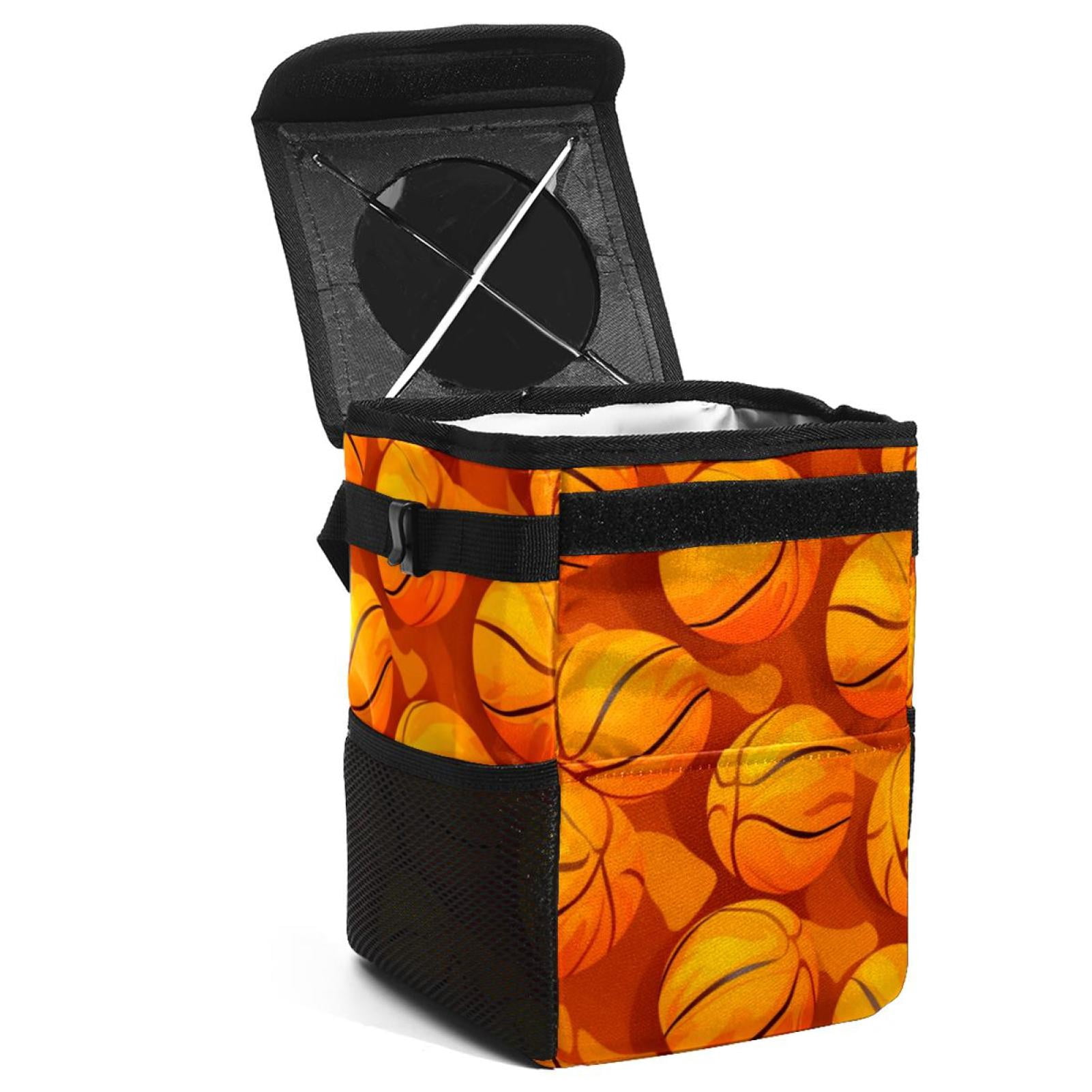 Basketball Foldable Car Garbage Can with Lid, Leak-proof, Hanging ...