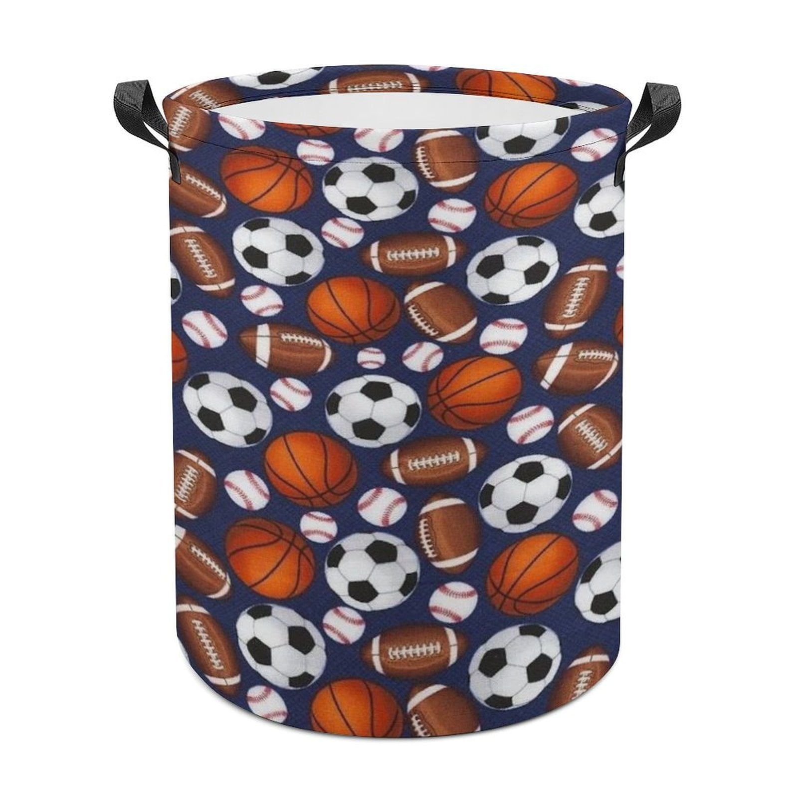 Basketball FootballLaundry Basket Collapsible Clothing Hamper Toys ...
