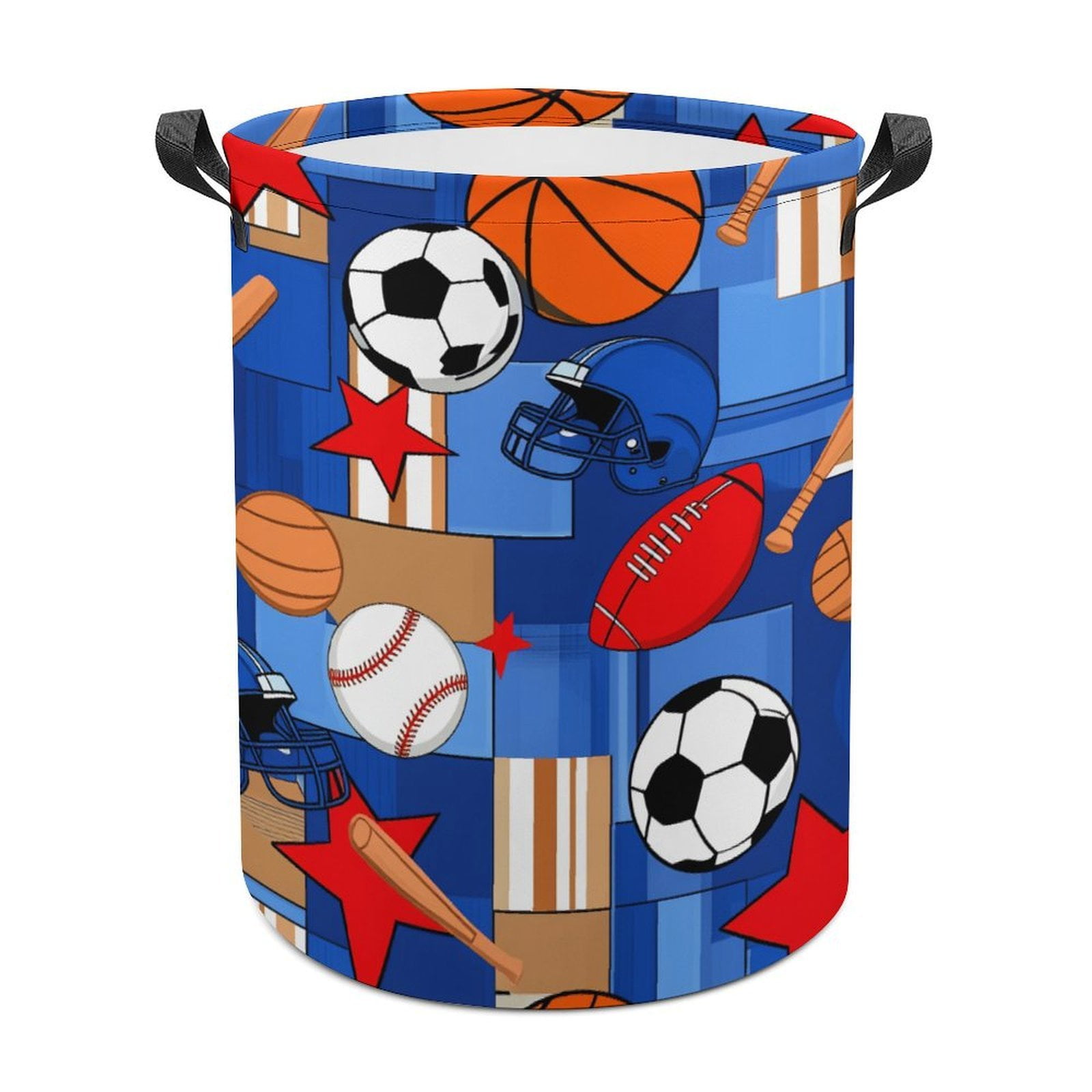 Basketball FootballLaundry Basket Collapsible Clothing Hamper Toys ...