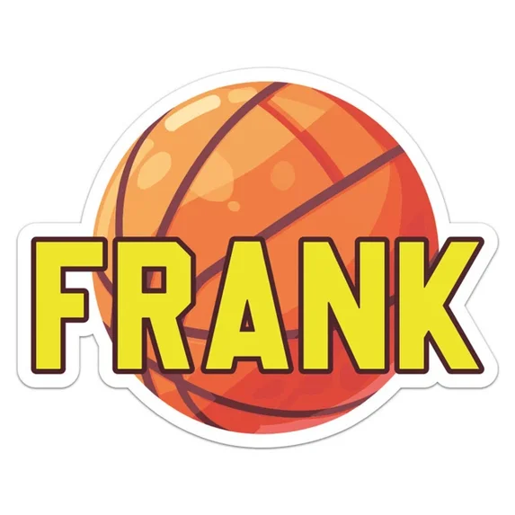 Basketball Frank Sticker Phone Decal Water Bottle Stickers Car Decals ...