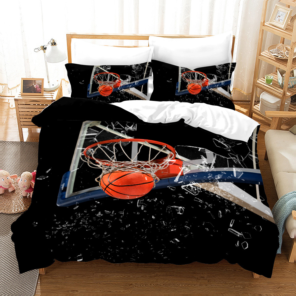 Basketball Full Size Comforter Sets for Boys Basketball Bedding Full ...