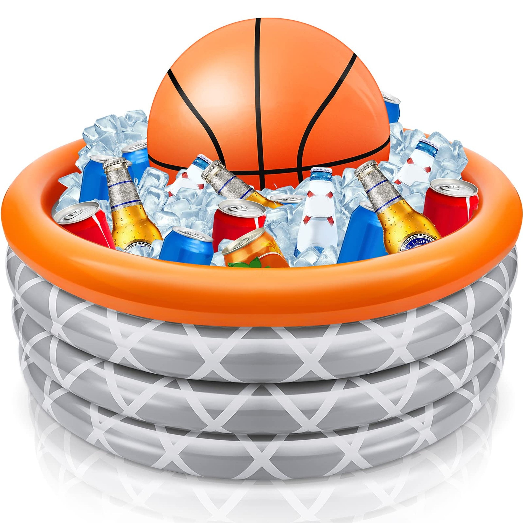 Basketball Fun Cooler - Inflatable Ice Serving Bar for Kids Birthday ...