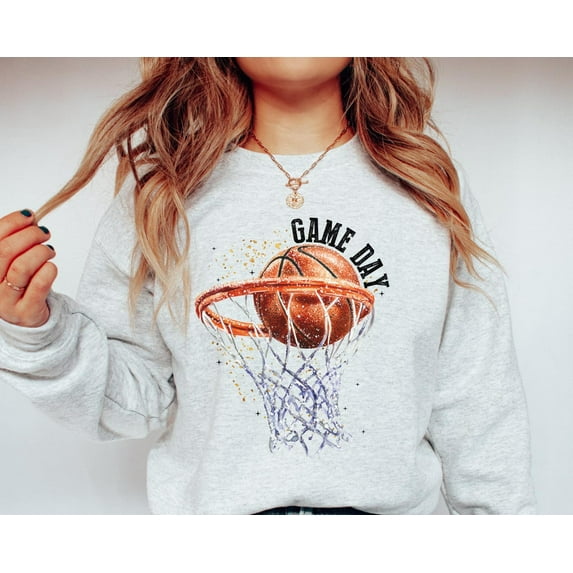 Basketball Game Day Sweatshirt, Basketball Crewneck, Basketball Shirts ...