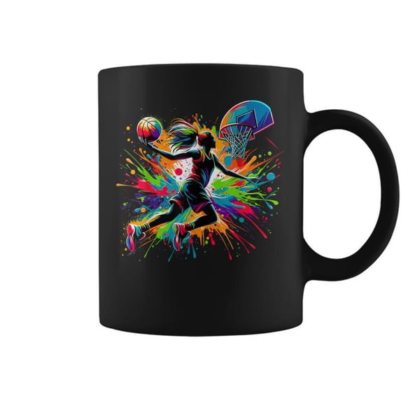Basketball Girl Graffiti Coffee Mugs - Walmart.com